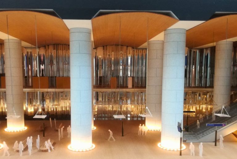 Mock-up of the Eole La Défense Station Project